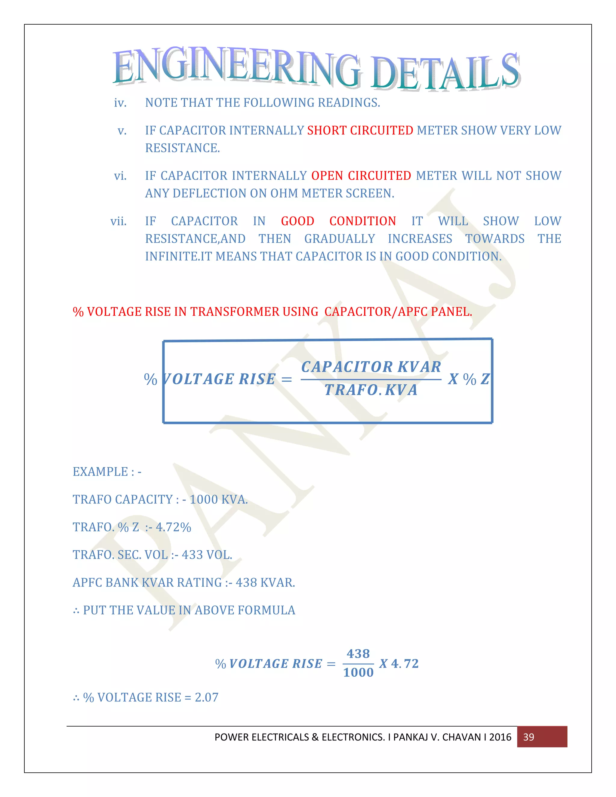Electrical Design calculations | PDF