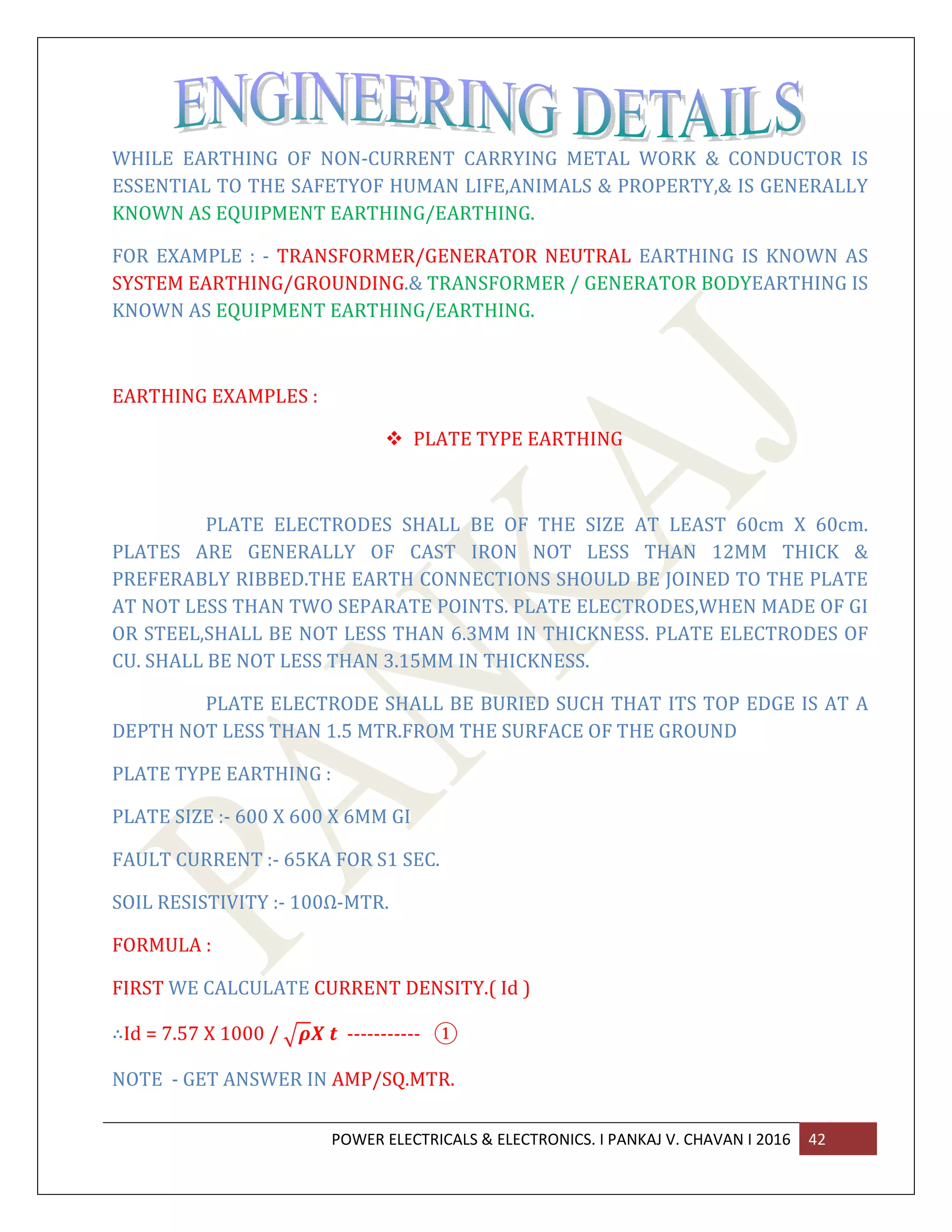 Electrical Design calculations | PDF