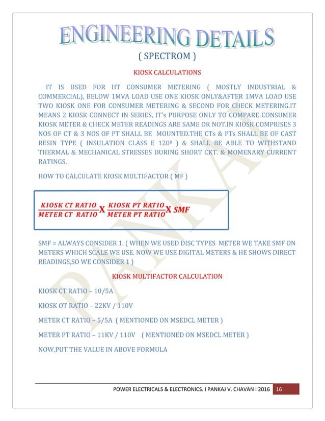 Electrical Design calculations | PDF