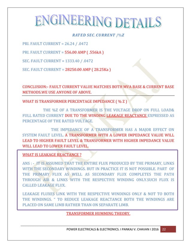 Electrical Design calculations | PDF