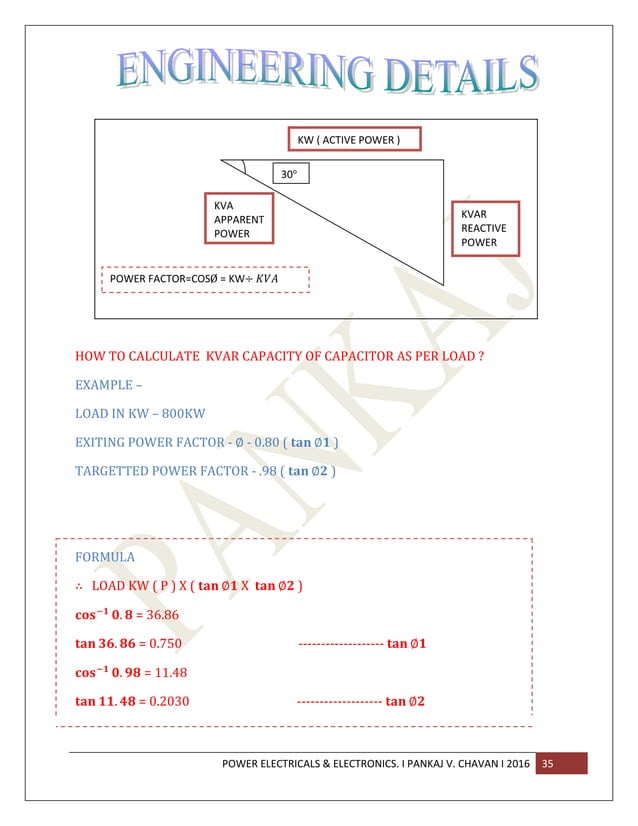 Electrical Design calculations | PDF