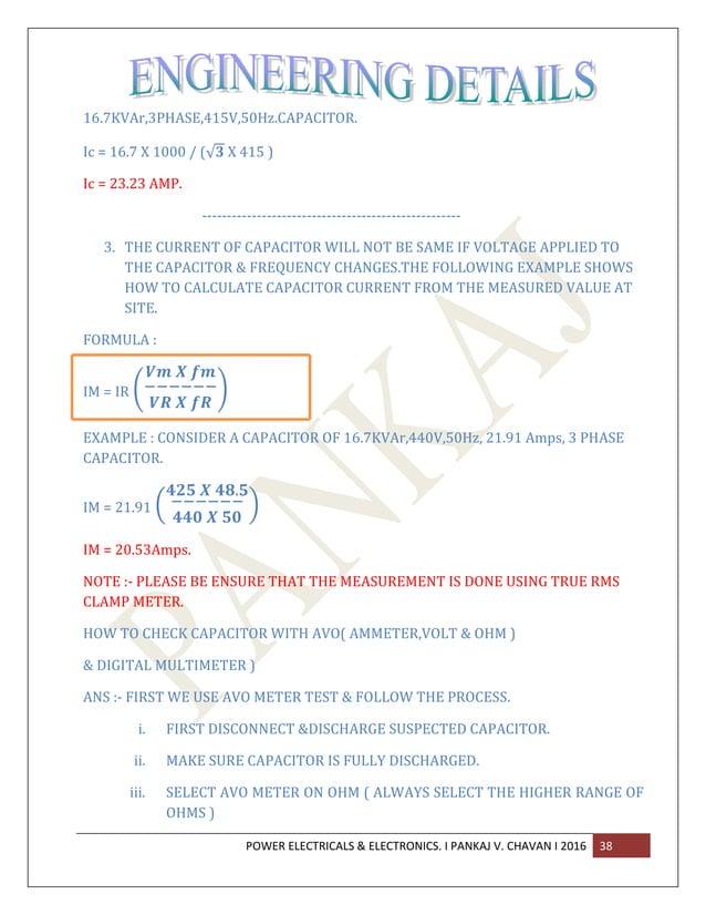 Electrical Design calculations | PDF