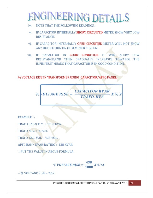 Electrical Design calculations | PDF