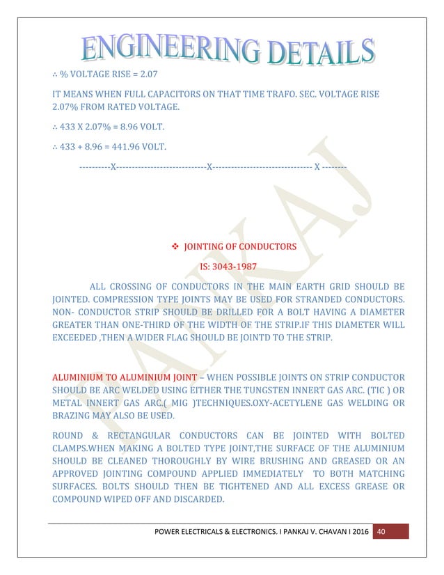 Electrical Design calculations | PDF