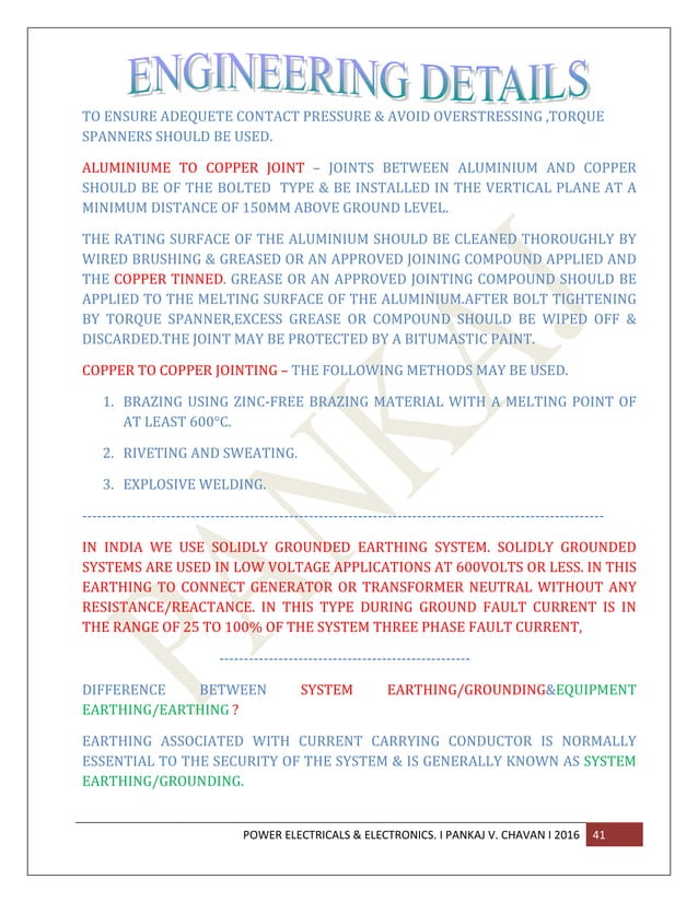 Electrical Design calculations | PDF