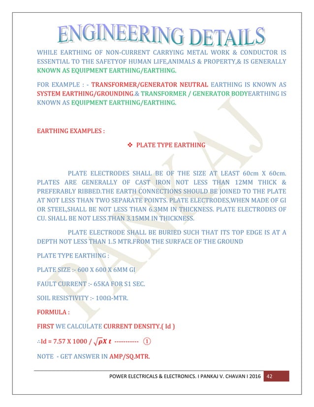 Electrical Design calculations | PDF