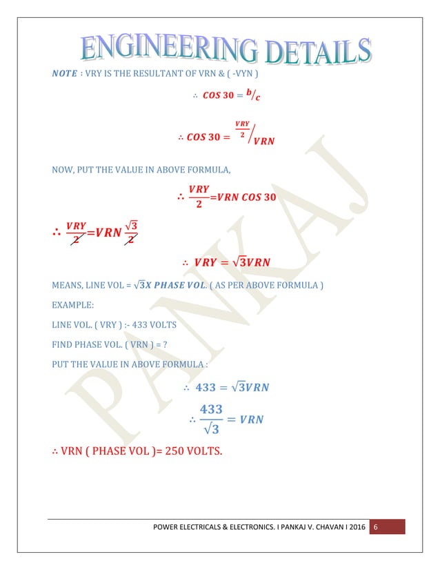 Electrical Design calculations | PDF