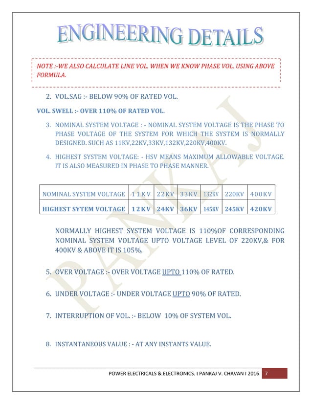 Electrical Design calculations | PDF