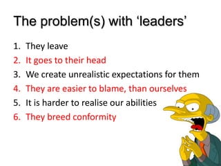 Leadership: a body without a head, a web without a spider | PPT