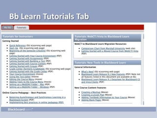 BbLearn Introduction Workshop | PPTX