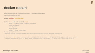 BBL Premiers pas avec Docker | PPT
