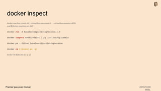 BBL Premiers pas avec Docker | PPT