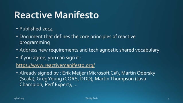 BBL Reactive Programming | PPTX