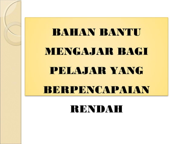 Bbm isipadu cecair bagi pelajar berprestasi rendah | PPT