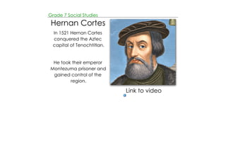 Grade 7 social studies spanish conquistadors | PDF