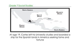 Grade 7 social studies spanish conquistadors | PDF