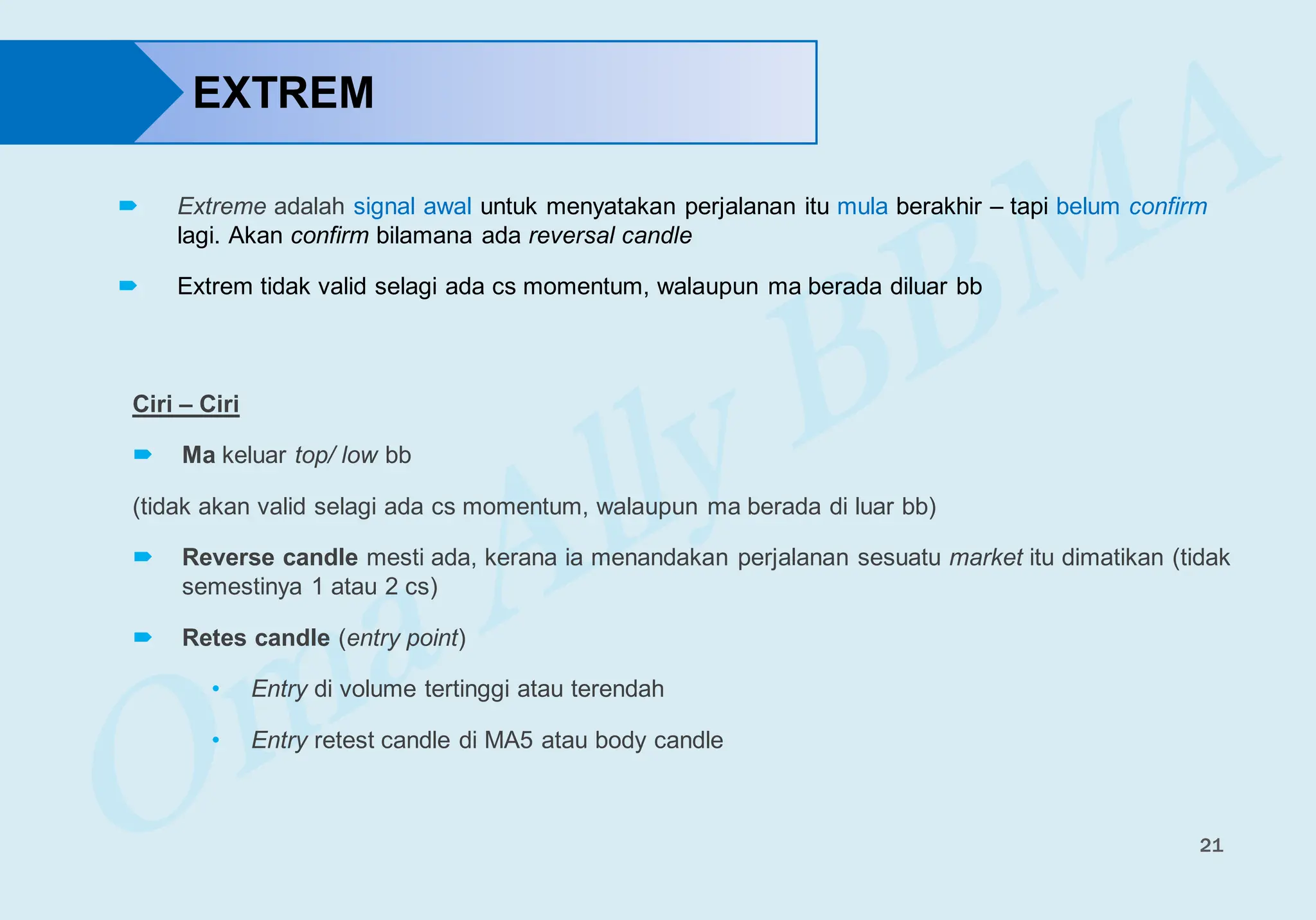 BBMA Oma Ally lengkap, panduan mudah pasar FX | PDF