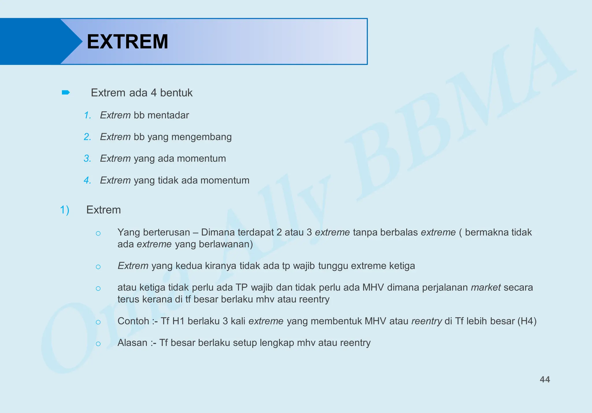 BBMA Oma Ally lengkap, panduan mudah pasar FX | PDF