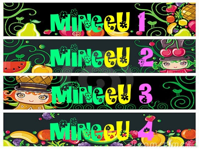 MENU PRASEKOLAH LUAR BANDAR (TAHUN 2014)