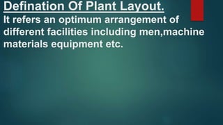 Plant Layout and its types. | PPTX | Business | Business and Finance