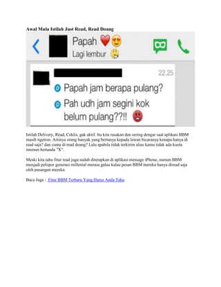 Bbm resmi tutup layanan | PDF