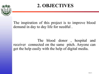 IT Project on Blood Bank Management system | PPT