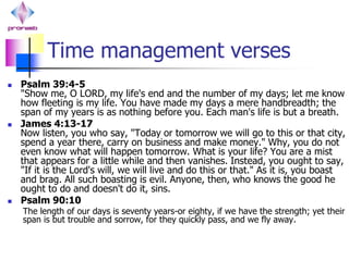 Bbm time management 21feb2013 | PDF | Christianity | Religion ...