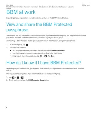 Bbm user guide-10.3_(bb10) | PDF