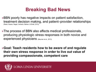 Breaking bad news interdisciplinary training.ppt