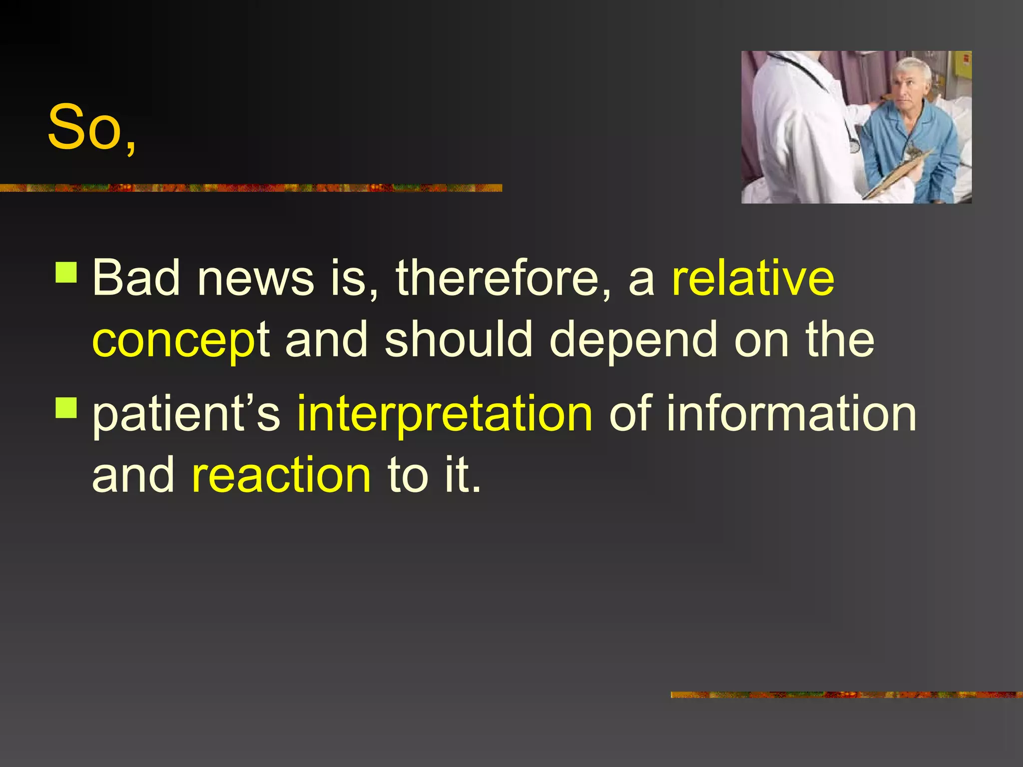 Breaking Bad News - Easy to Break | PPT