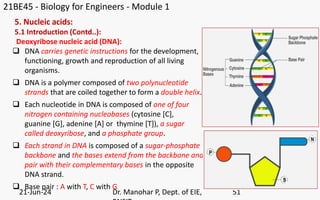 BBOC407 Module 1.pptx Biology for Engineers | PPTX