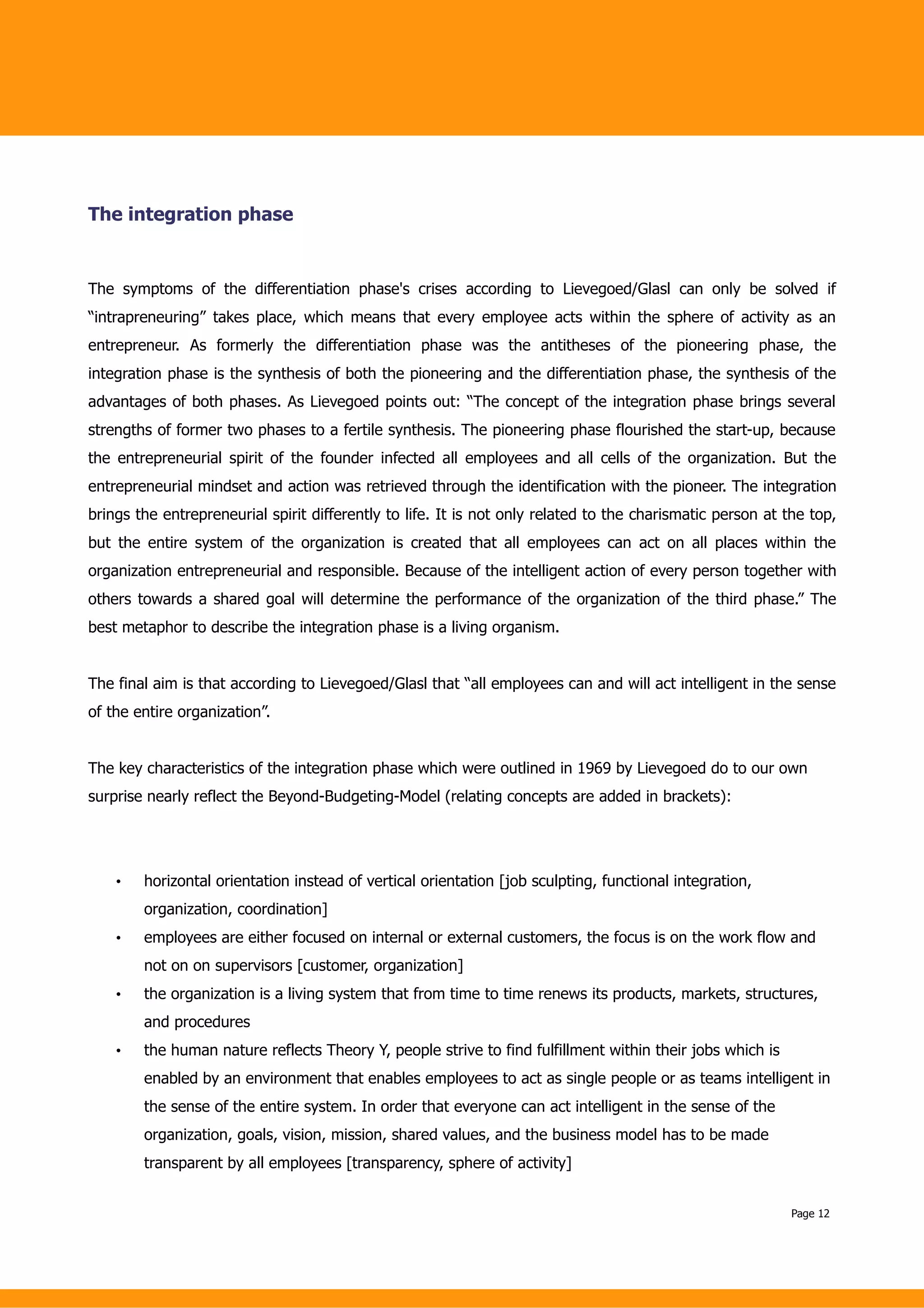 The four phases of organizational evolution | PDF