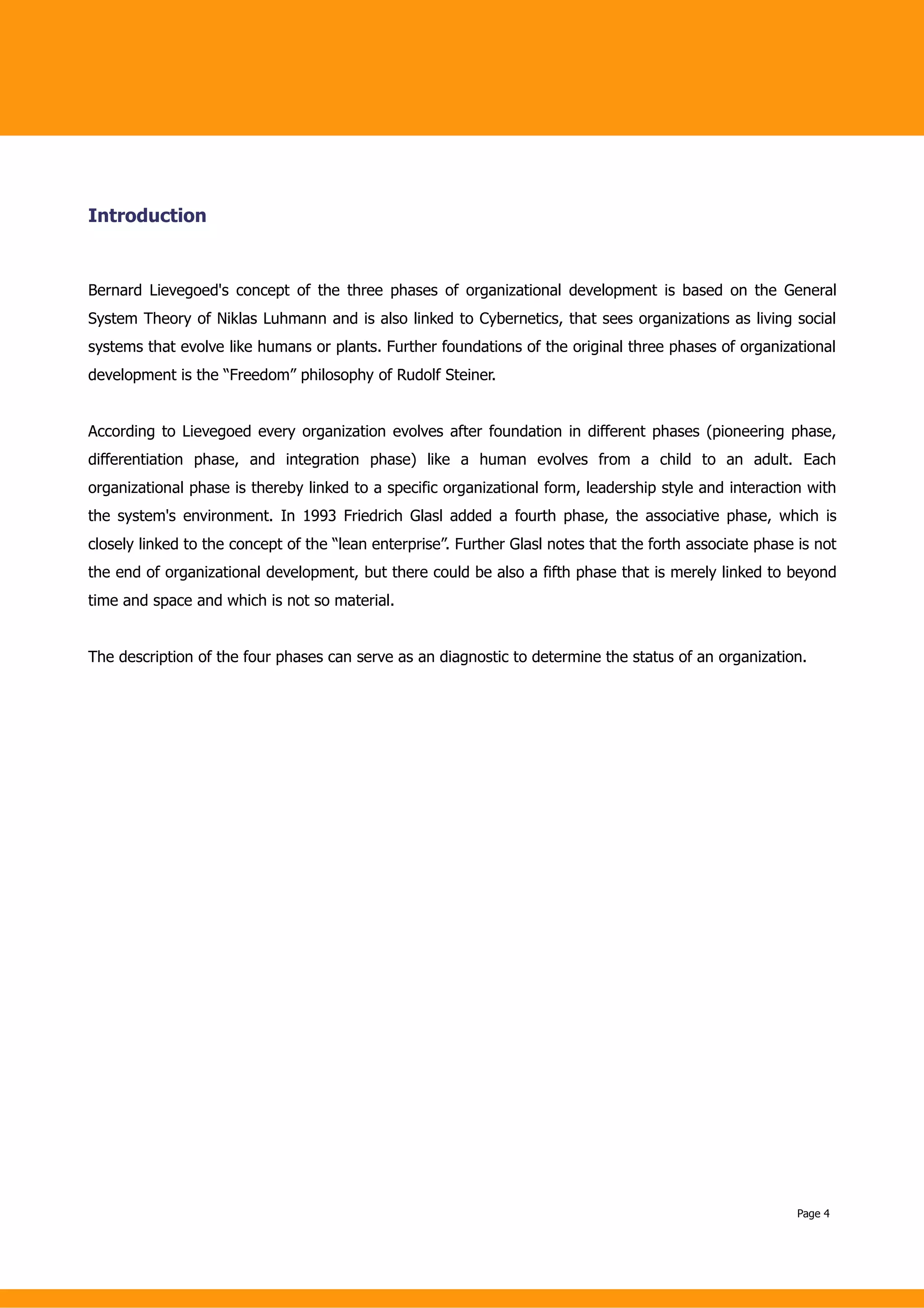 The four phases of organizational evolution | PDF