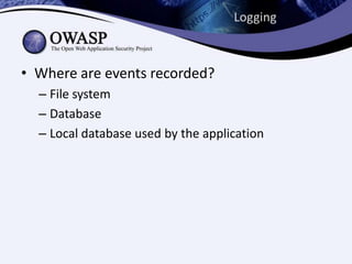 Owasp Indy Q2 2012 Cheat Sheet Overview | PPTX