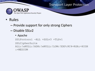 Owasp Indy Q2 2012 Cheat Sheet Overview | PPTX