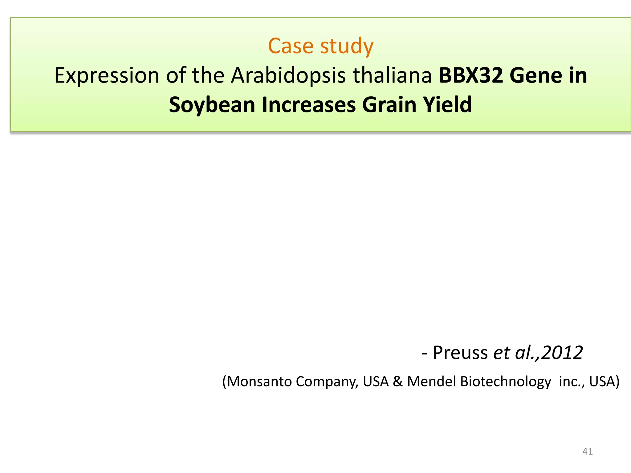 B-box proteins in plants bbx family of plant transcription factors | PPTX