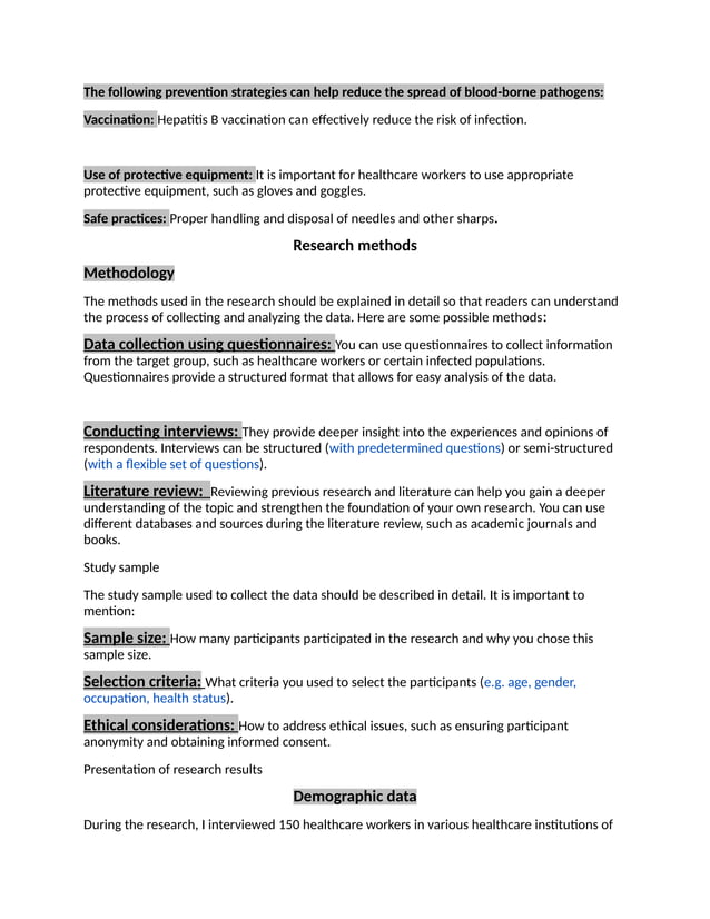 Bloodborne Pathogens( BBP ) Basics of bloodborne pathogens | PDF