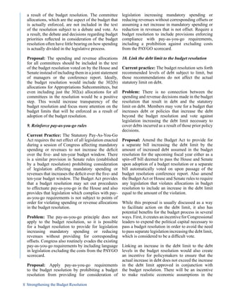 Strengthening the Budget Resolution | PDF