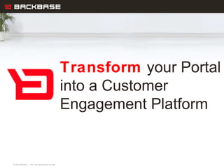 backbase customer engagement portal | PPT