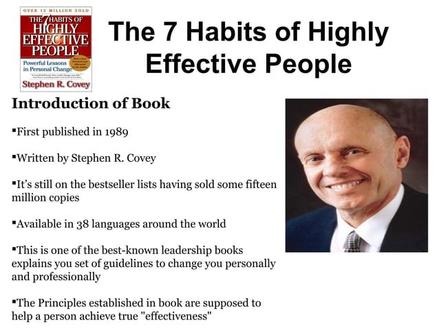 The 7 Habits of Highly Effective People | PPT