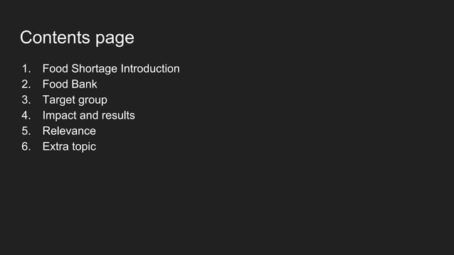 Bb presentation on food shortage | PDF | Food Industry | Industries