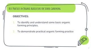 organic and urban agriculture practices! | PPTX