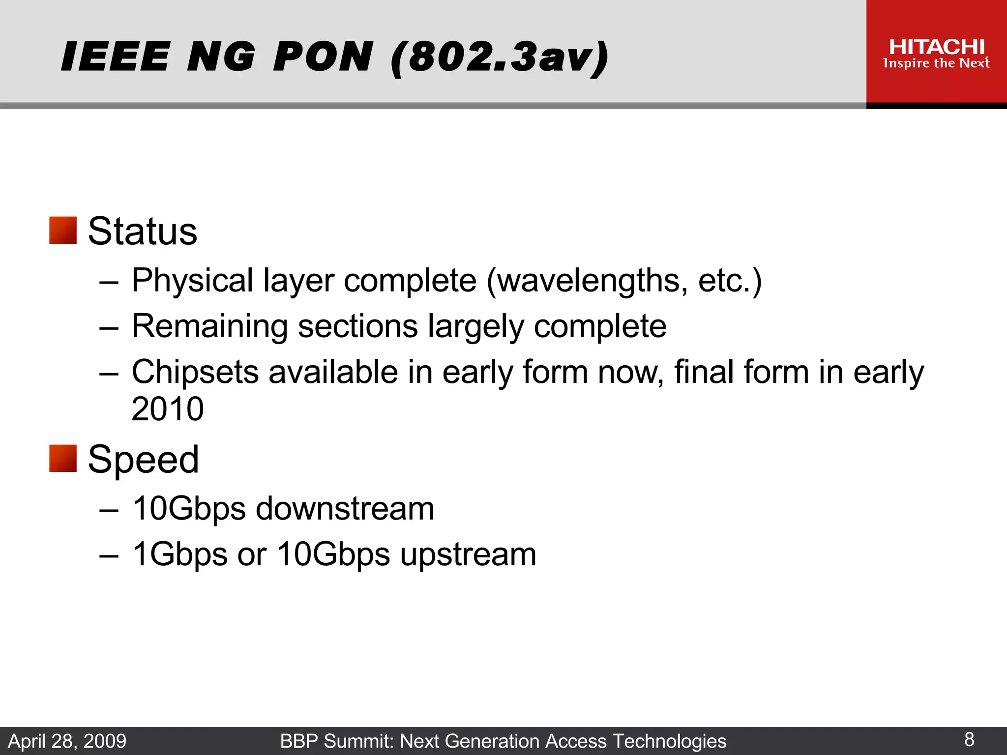Next Generation Access Technologies | PPT