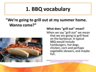Summer 2013 W8 - an invitation to a BBQ | PPTX