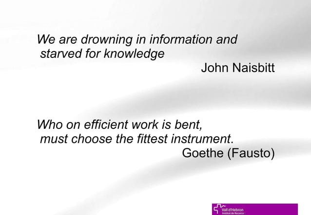 Introduction to Bioinformatics (UEB-UAT Bioinformatics Course - Session 1.1 - VHIR, Barcelona) | PPT