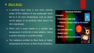 Black Body Radiation | PPTX