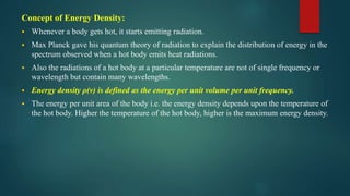Black Body Radiation | PPTX