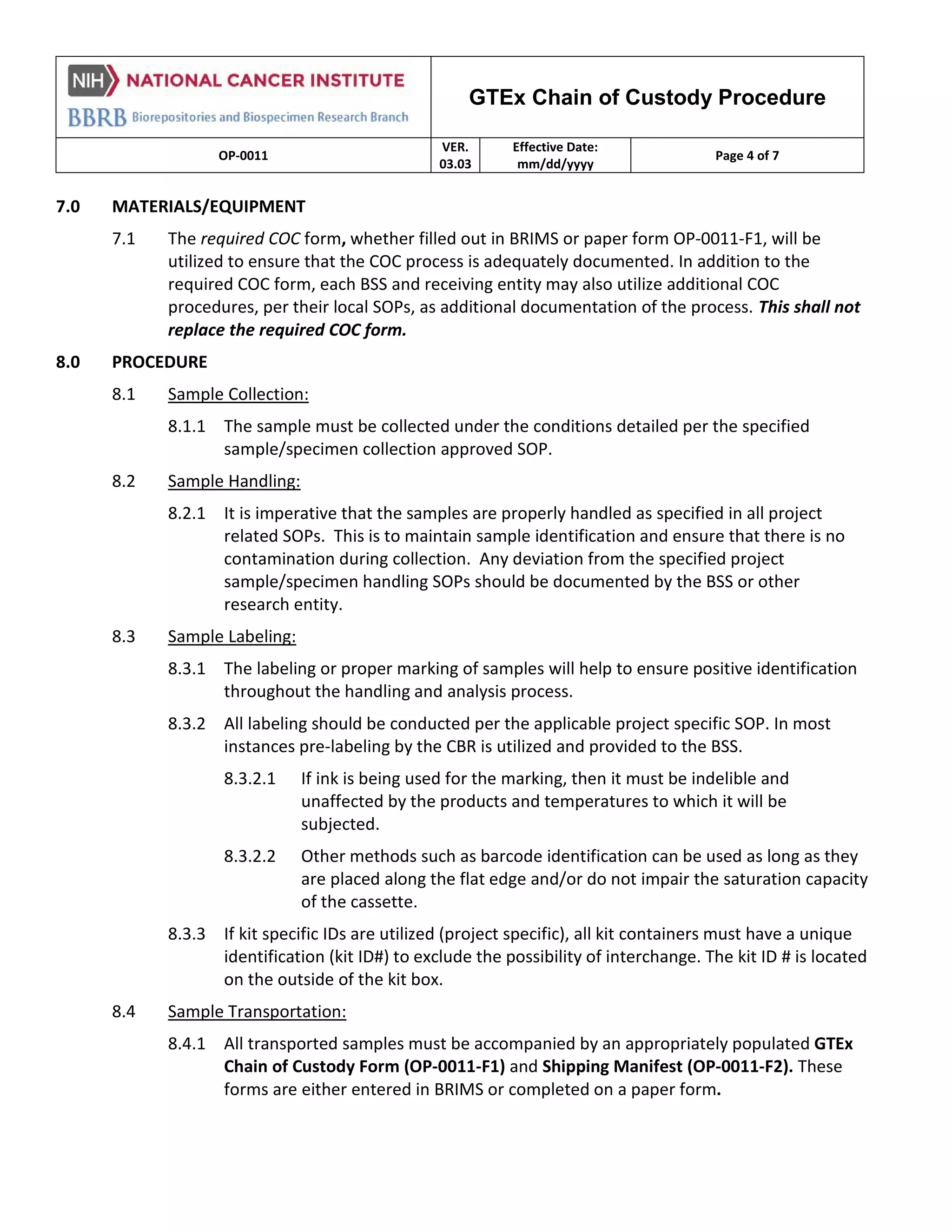 BBRB-OP-0011 GTEx Chain of Custody Procedure.pdf