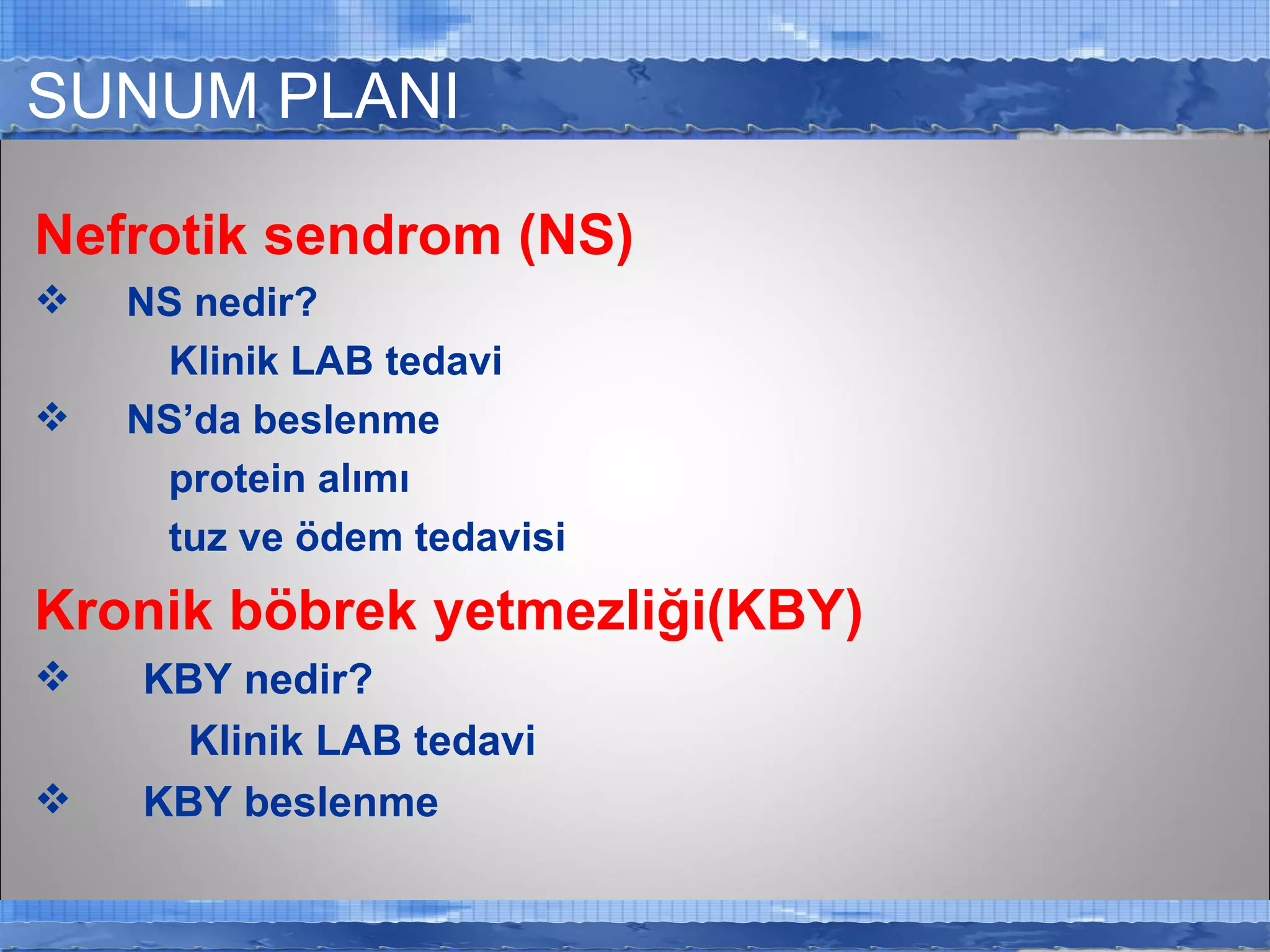 Böbrek hastalıklarında beslenme | PPT