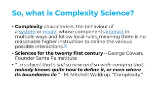 Discovering the World of Complexity | PPT